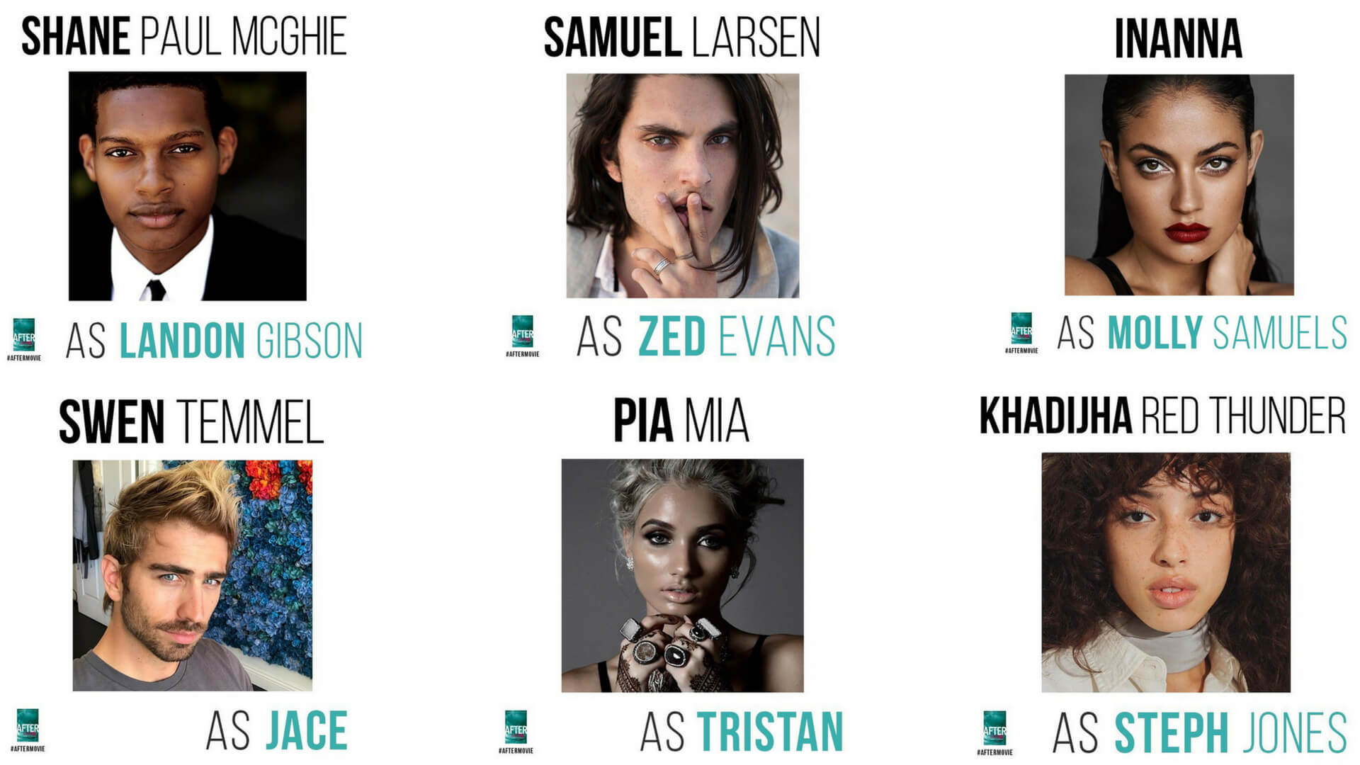 After: Conheça o elenco da adaptação cinematográfica da série de livros